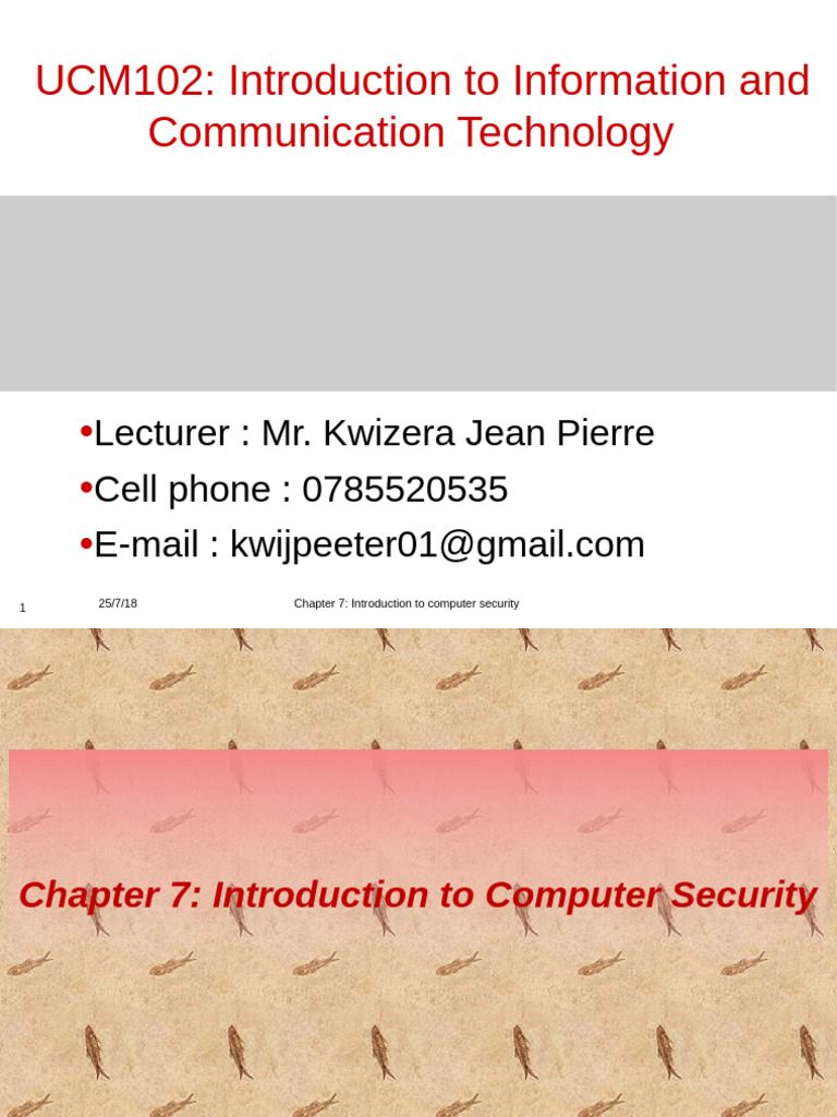Chapter 7 Introduction To Computer Security | PDF | Antivirus Software ...
