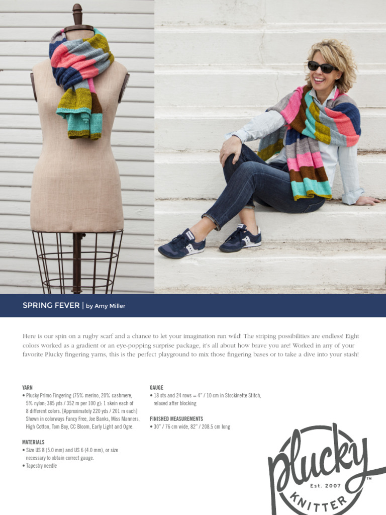 Spring Fever - : by Amy Miller | PDF | Knitting | Basic Knitted Fabrics