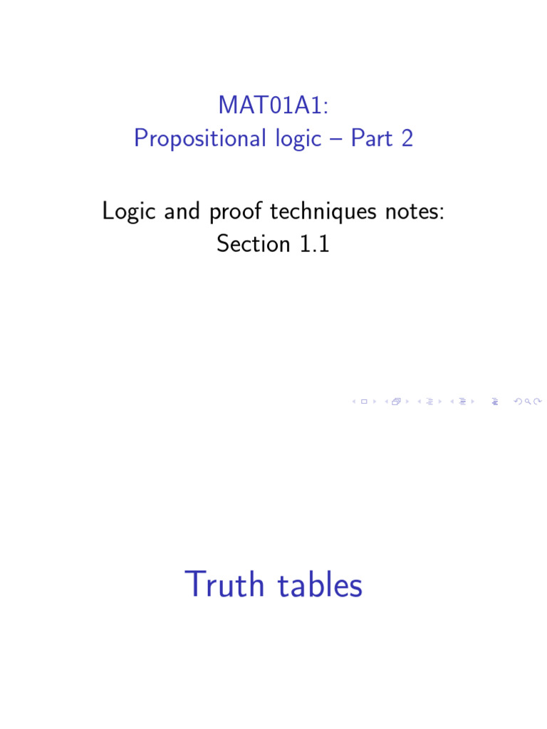 Propositional Logic Part 2 Moodle | PDF | Contradiction | Interpretation (Philosophy)