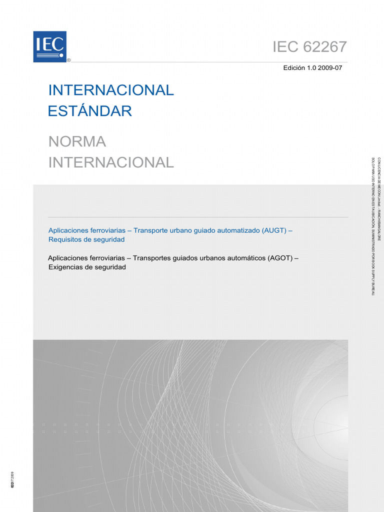 IEC 62267: Requisitos de Seguridad | PDF | Comisión Electrotécnica ...