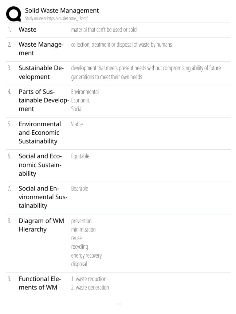 Solid Waste Management Overview | PDF | Combustion | Incineration