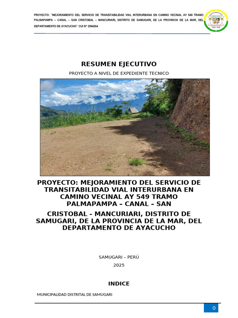 2.0 Resumen Ejecutivo SAM V3 | PDF | Clima | La carretera