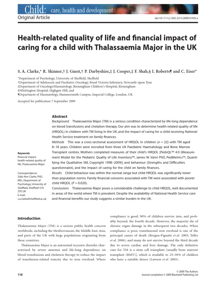 Quality of Life | PDF | Health Care | National Health Service