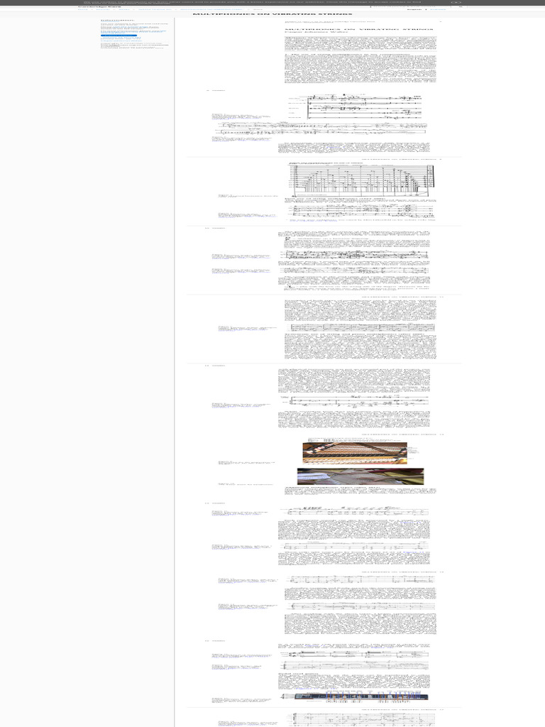 Multiphonics Caspar Johannes Walter M Phonics On Vibrating Strings | PDF | Harmonic | String ...