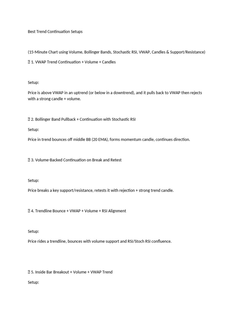 Best Trend Continuation | PDF