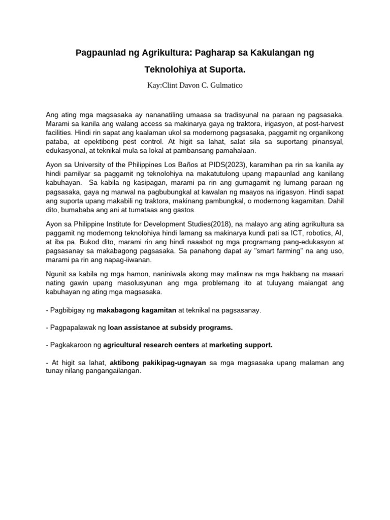 Talumpati Buod Final | PDF