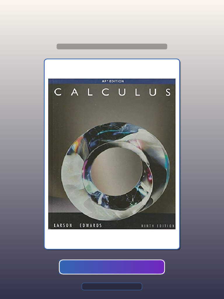 Calculus AP Edition 9th Edition by Ron Larson | PDF | Integral ...