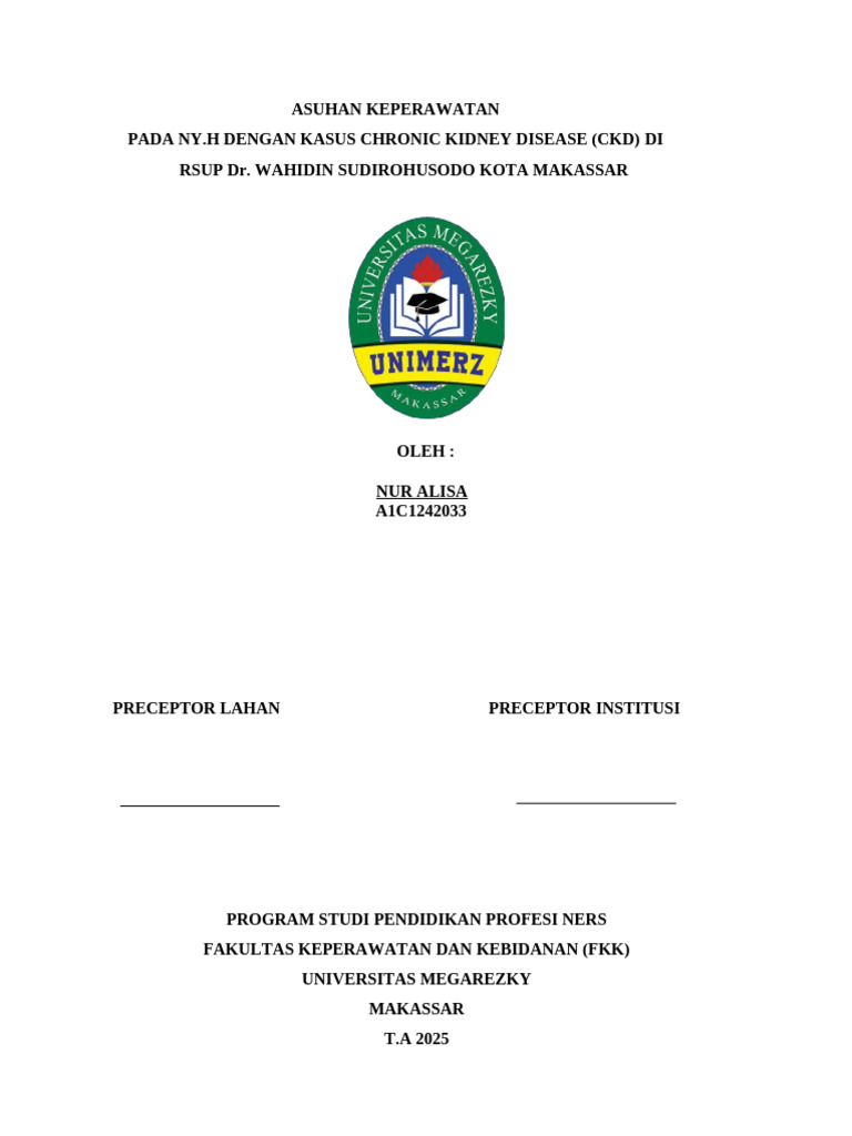 Asuhan Keperawatan CKD di ICU Makassar | PDF