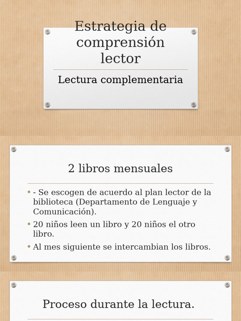 Estrategia de Comprensión Lector | PDF