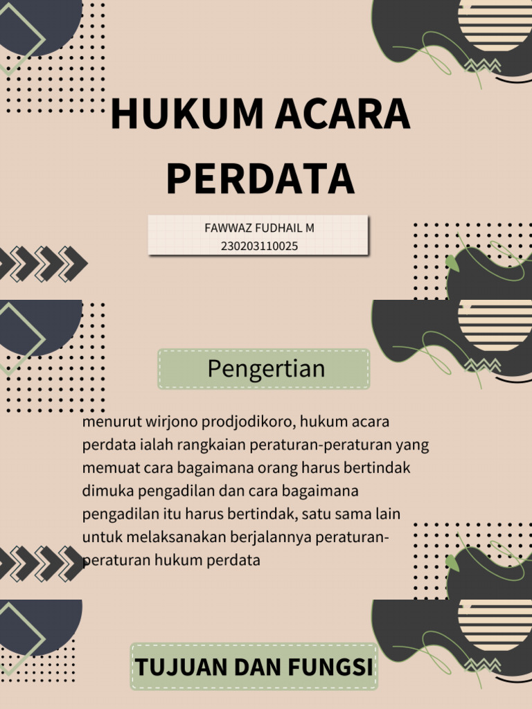 Hukum Acara Perdata Fawwaz | PDF
