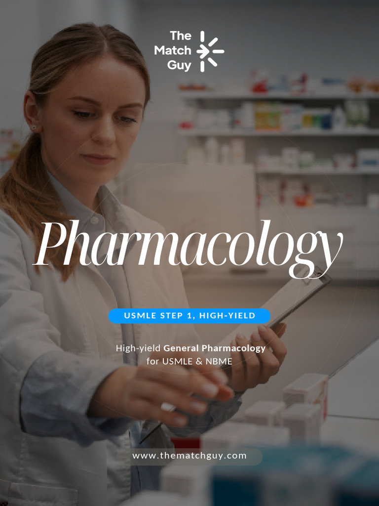 USMLE Step 1 High Yield Pharmacology Concepts | PDF | Shock (Circulatory) | Drugs