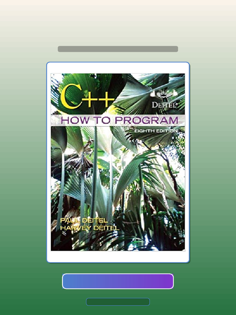 C How To Program 8th Edition by Paul Deitel | PDF | Class (Computer Programming) | Inheritance ...