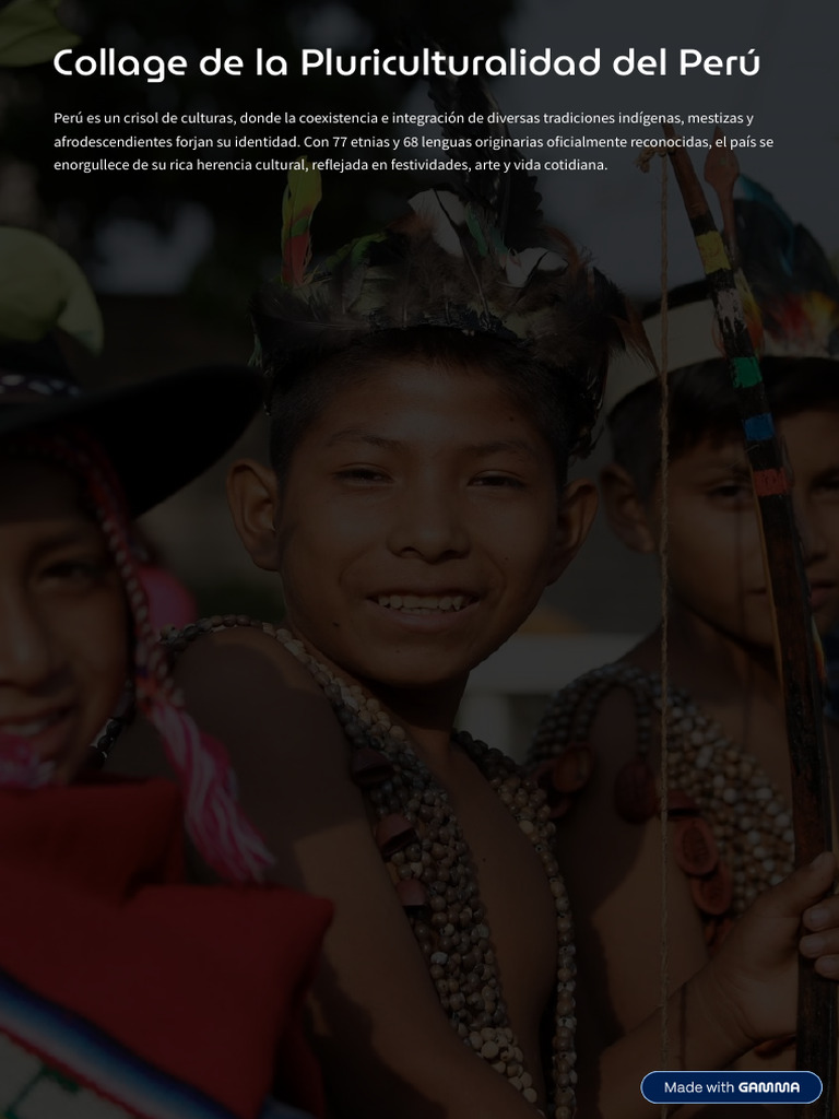 Collage de La Pluriculturalidad Del Peru | PDF
