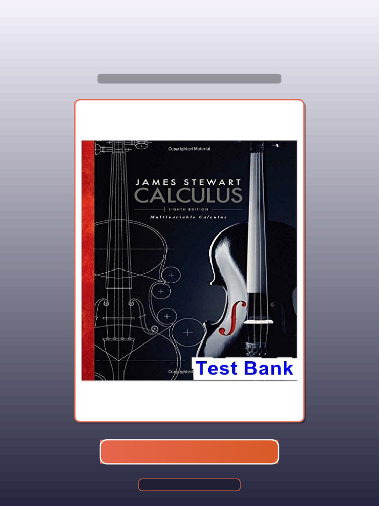 Multivariable Calculus 8th Edition Stewart | PDF | Multiple Choice | Science
