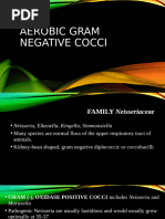 Gram Negative Cocci: Neisseriaceae Overview | PDF | Medical Specialties | Microbiology