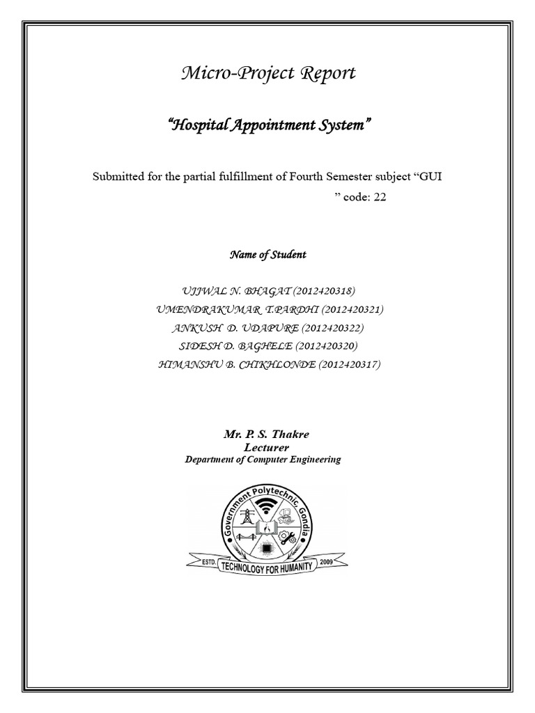 GAD Report Microproject | PDF | Application Software | Graphical User Interfaces