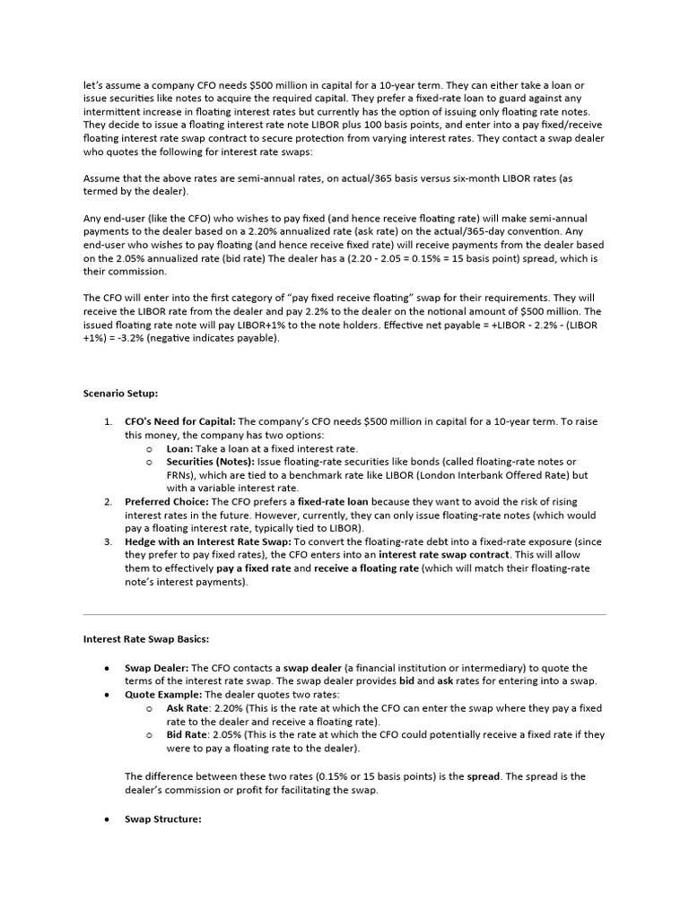 LRS Swap Example | PDF | Swap (Finance) | Interest Rate Swap