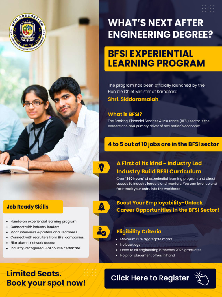 BFSI Program Flyer and Registration Process | PDF