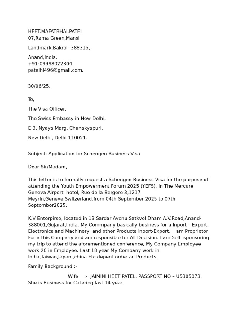 HEET Cover Letter | PDF