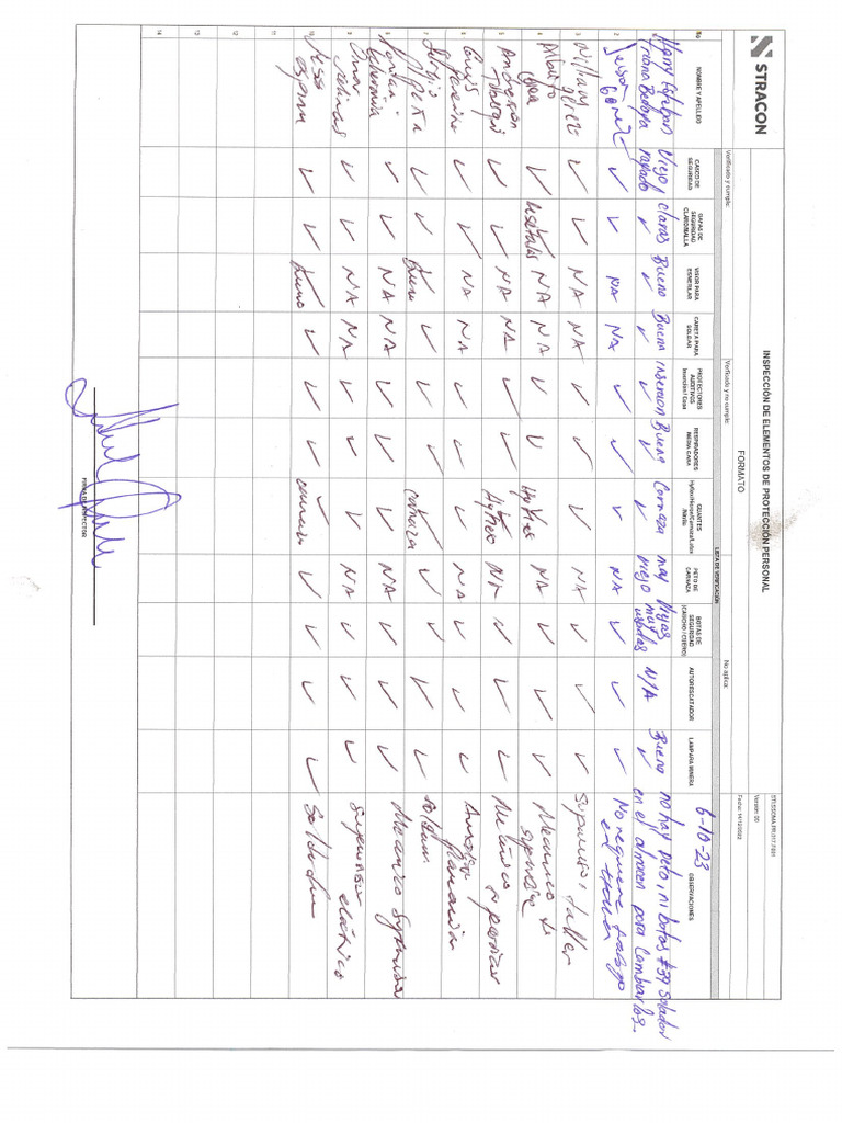 Inspeccion de EEP OCt | PDF