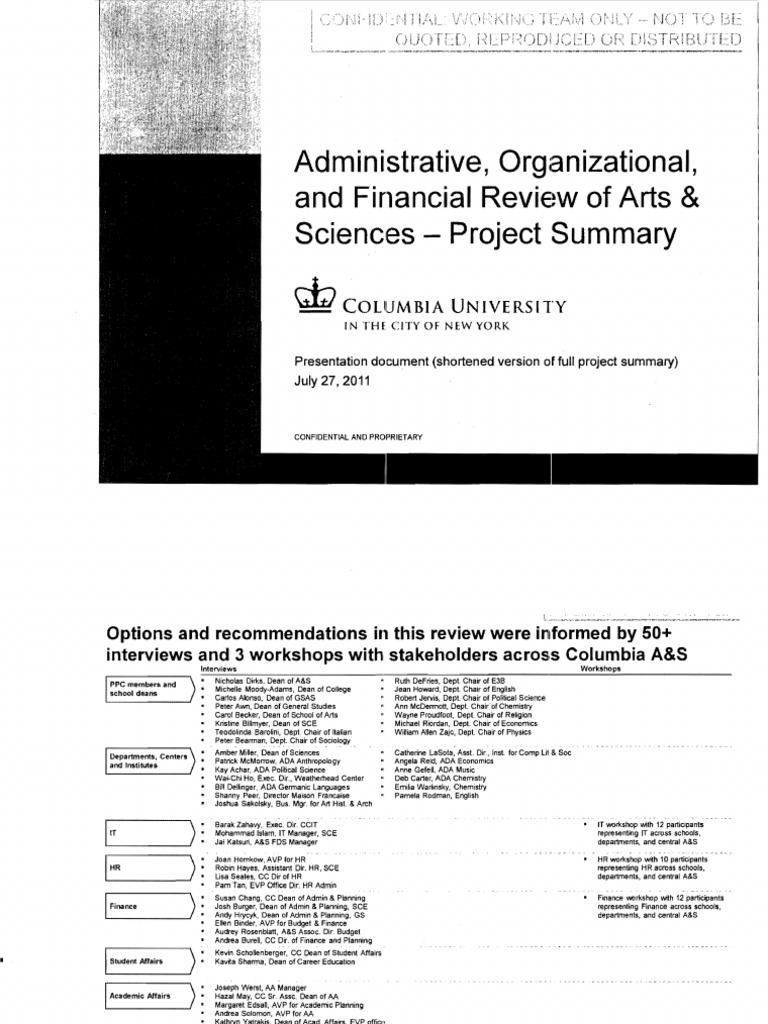 McKinsey Project Summary-Columbia Arts & Sciences Review | PDF | Aids ...