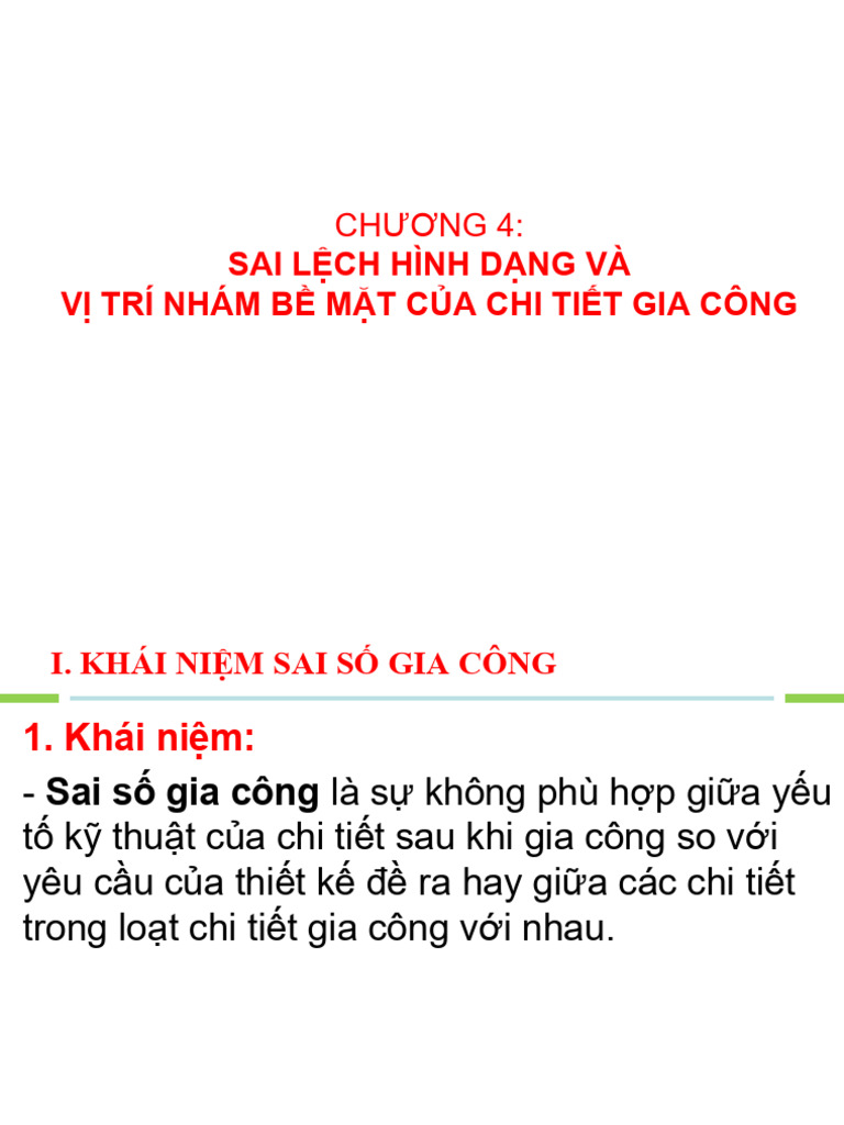 Chuong 4-Dung Sai Hinh Dang, Vi Tri Va Nham Be Mat | PDF