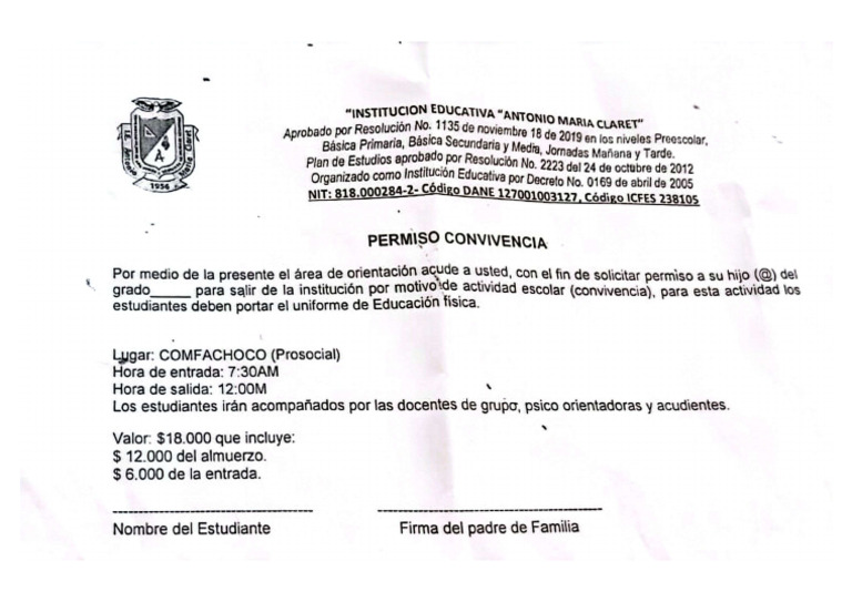 Consentimiento Acudiente | PDF