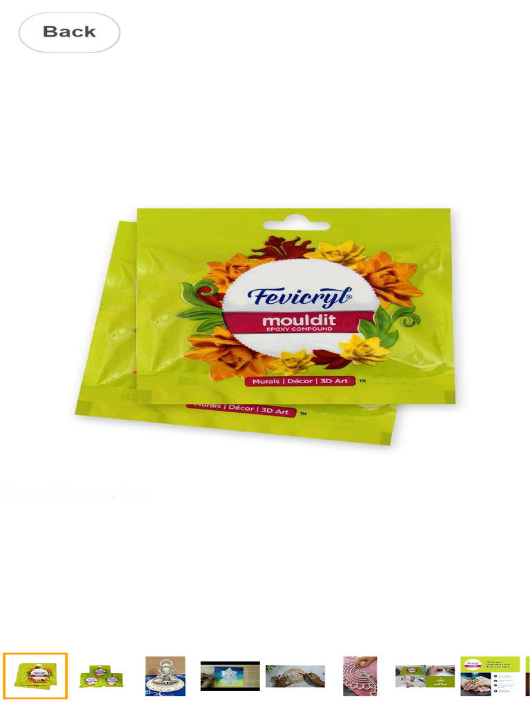 Queenstock Nouveau Fevicryl Mould It Clay Set For Modelling and ...