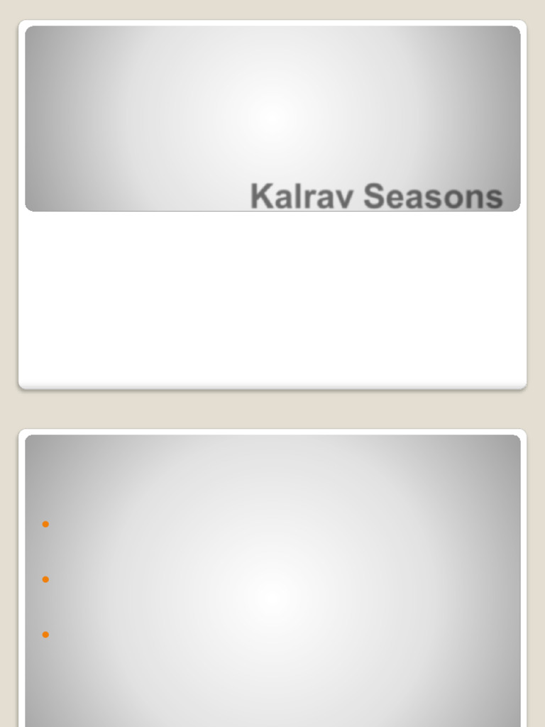 Kalrav Season - June | PDF