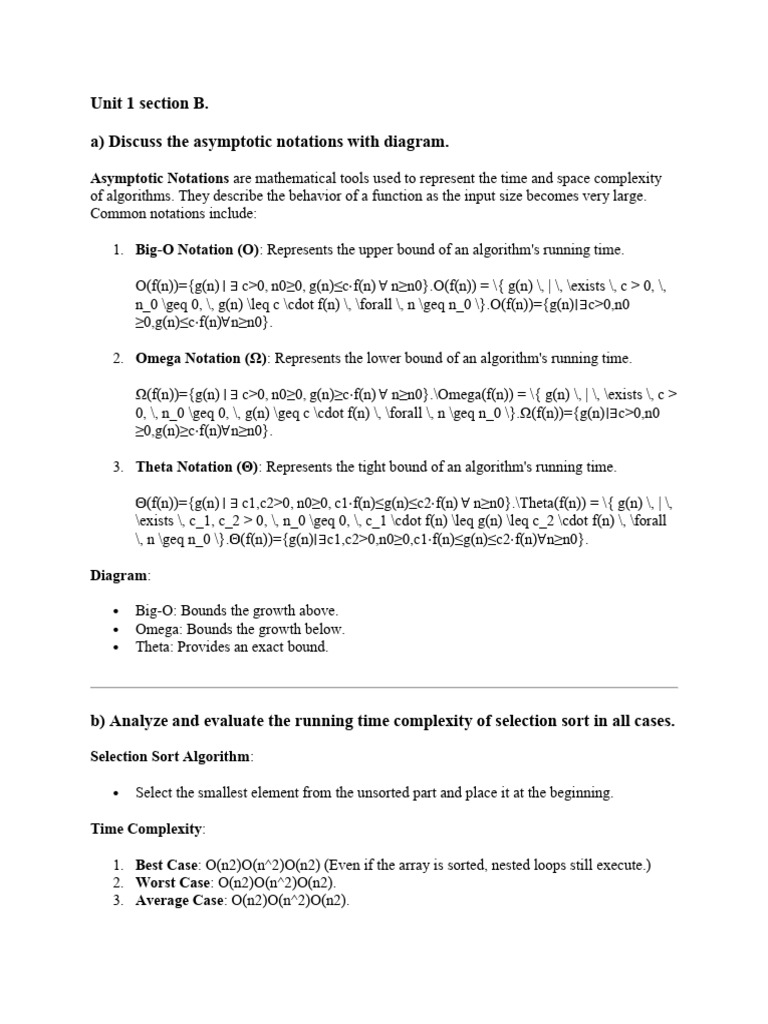 DAA - Section B. | PDF | Theoretical Computer Science | Algorithms