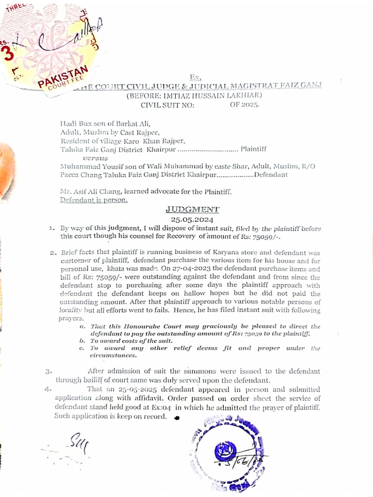 Application For Execution of Decree | PDF