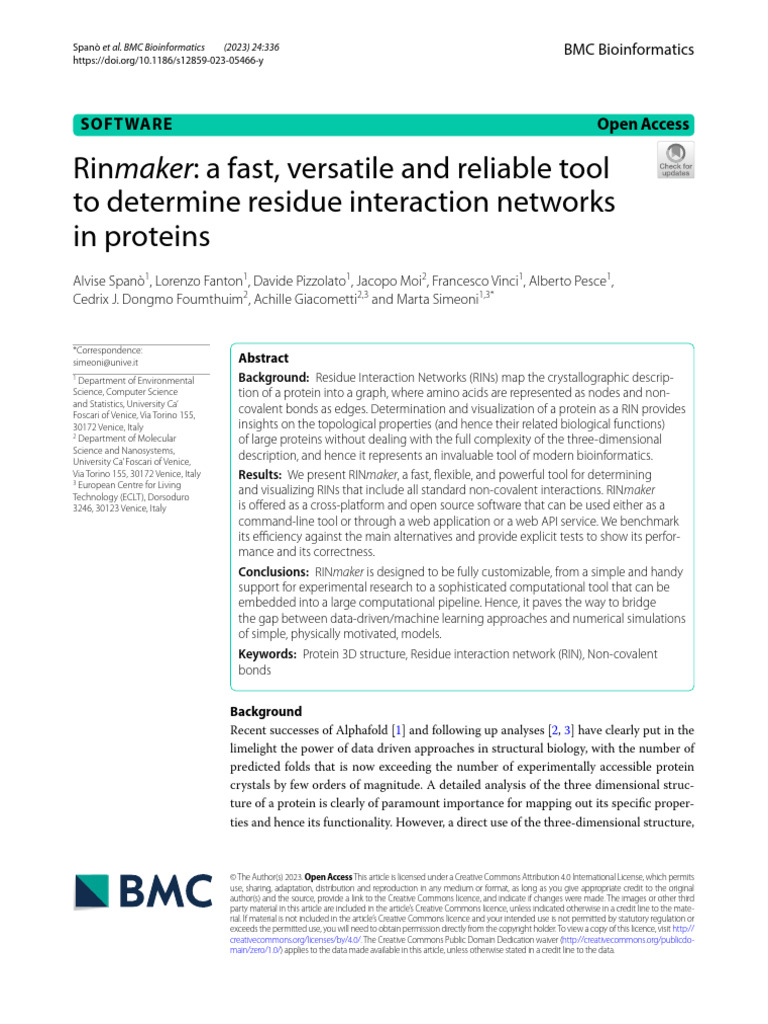 Span - Et al-2023-BMC Bioinformatics | PDF | Proteins | Command Line Interface