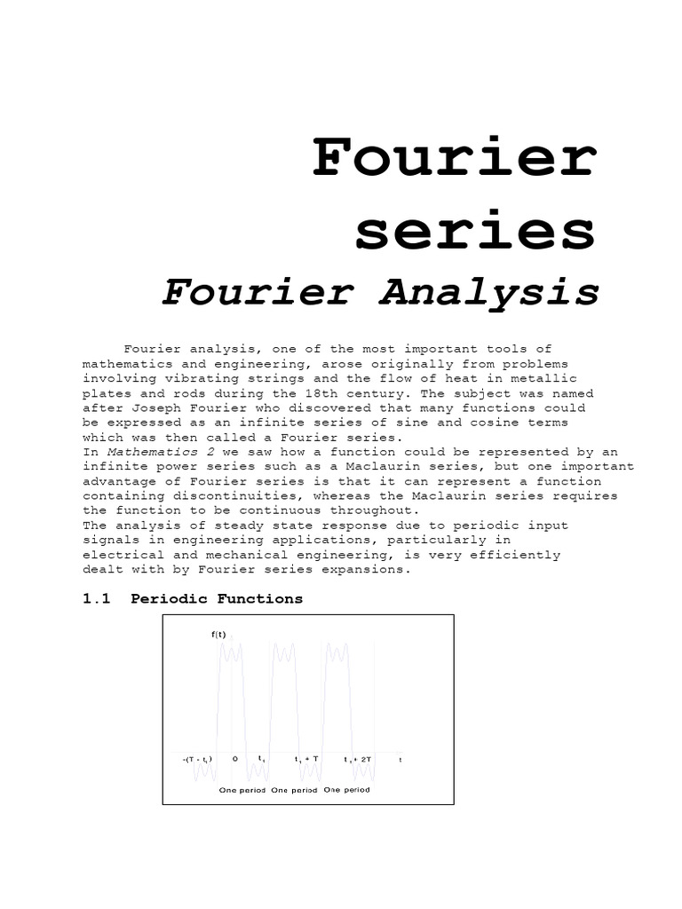 Fourier Series | PDF | Fourier Series | Phase (Waves)