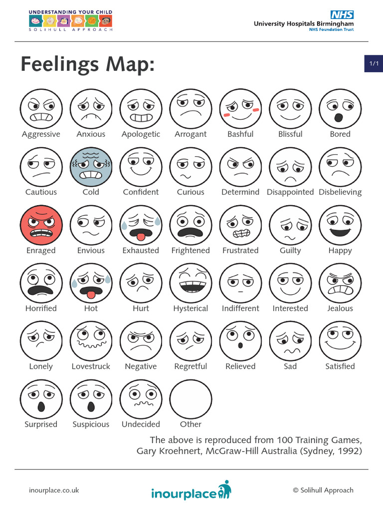 Comprehensive Feelings Map Overview | PDF