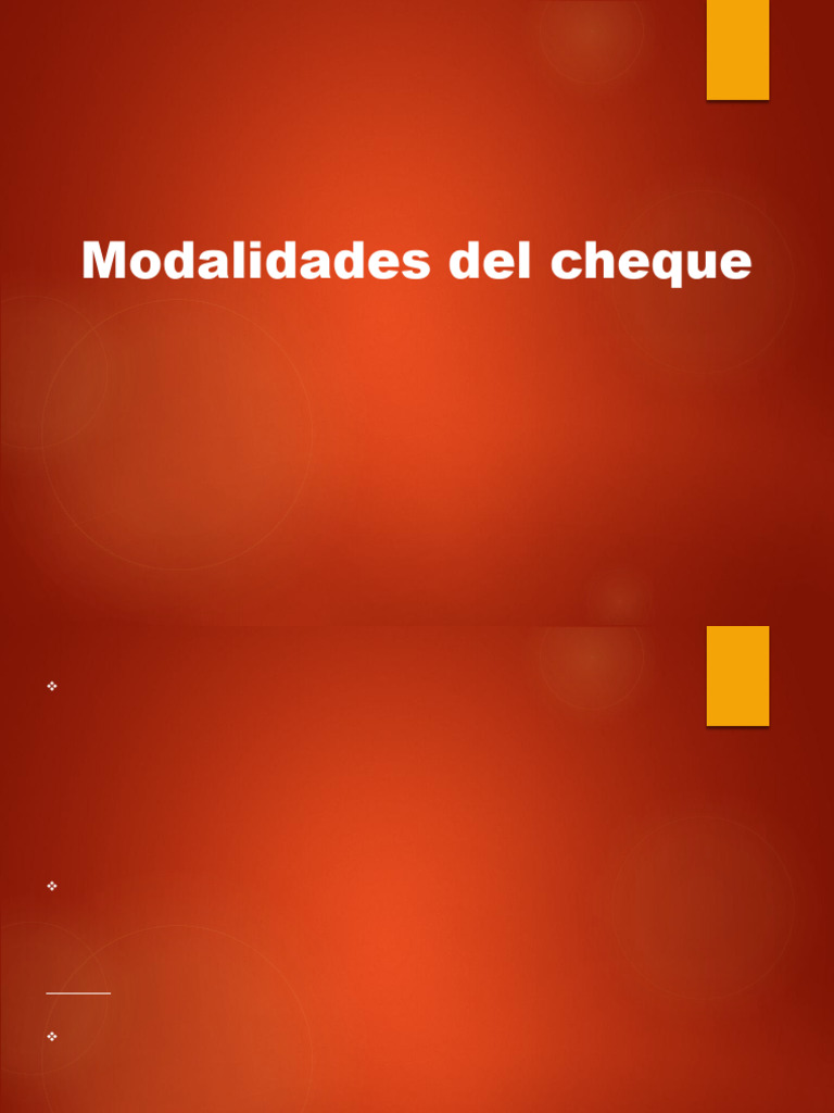 Modalidades Del Cheque | PDF | Cheque | Factura
