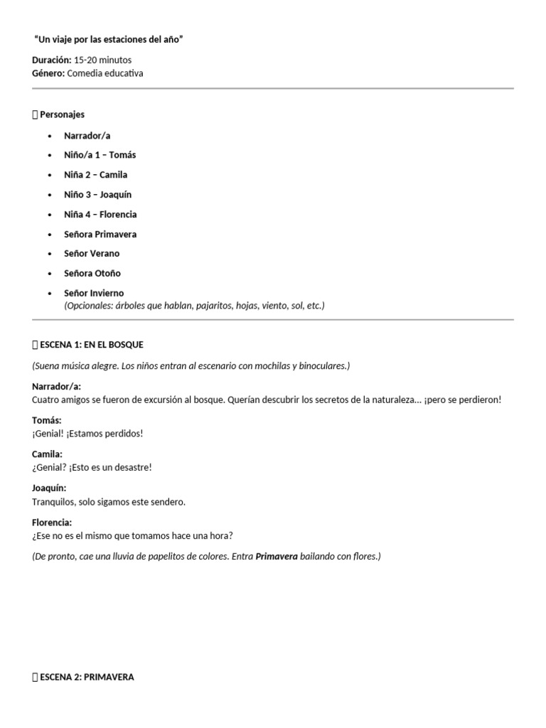 Obra | PDF | Temporada de primavera) | Otoño