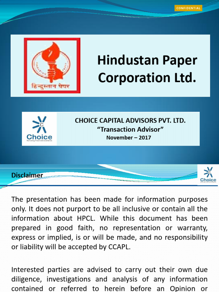 HPC Profile Brief Presentation | PDF | Paper | Printing Materials