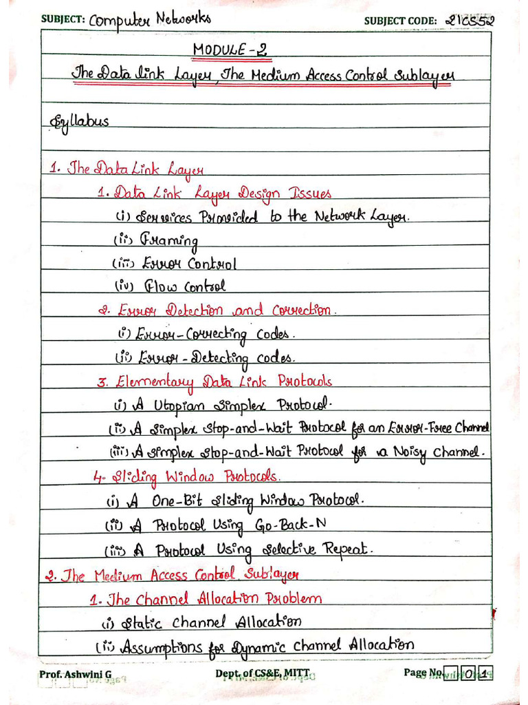 CN Module2 Notes | PDF