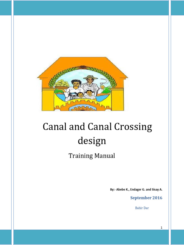 Infrastructure (Canal and Canal Crossing) Design-1 | PDF | Irrigation ...
