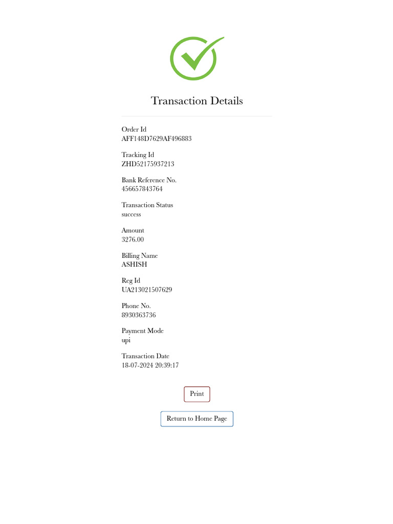Transaction Detail | PDF