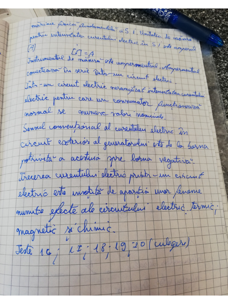 Fizică Curentul Electric | PDF