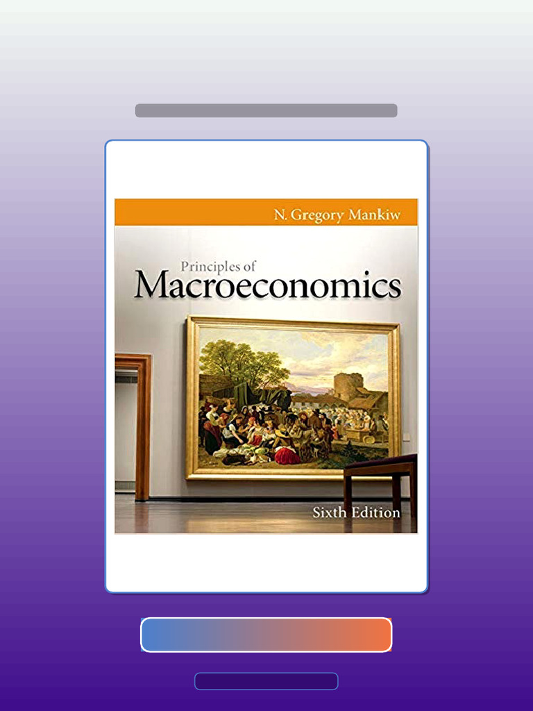 Principles of Macroeconomics 6th Edition by N Gregory Mankiw | PDF ...