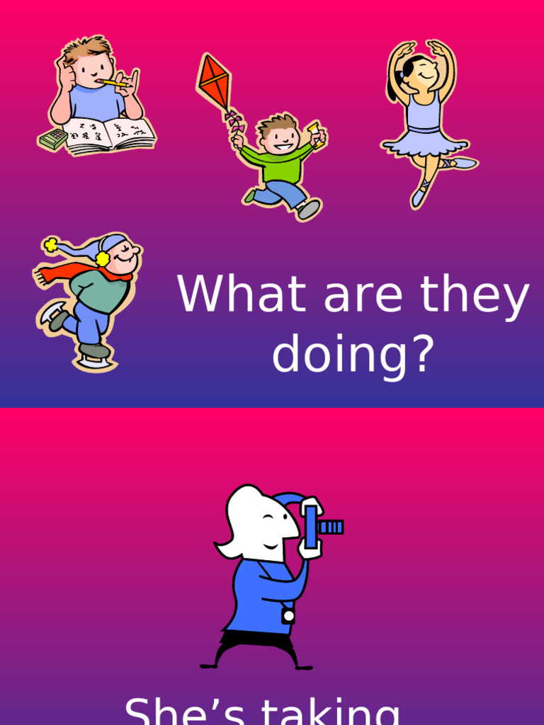 Preguntas en Presente Continuo | PDF