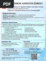 BSDS Admission Criteria 2025 | PDF
