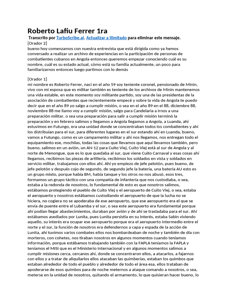 Roberto Lafiu Ferrer 1ra | PDF