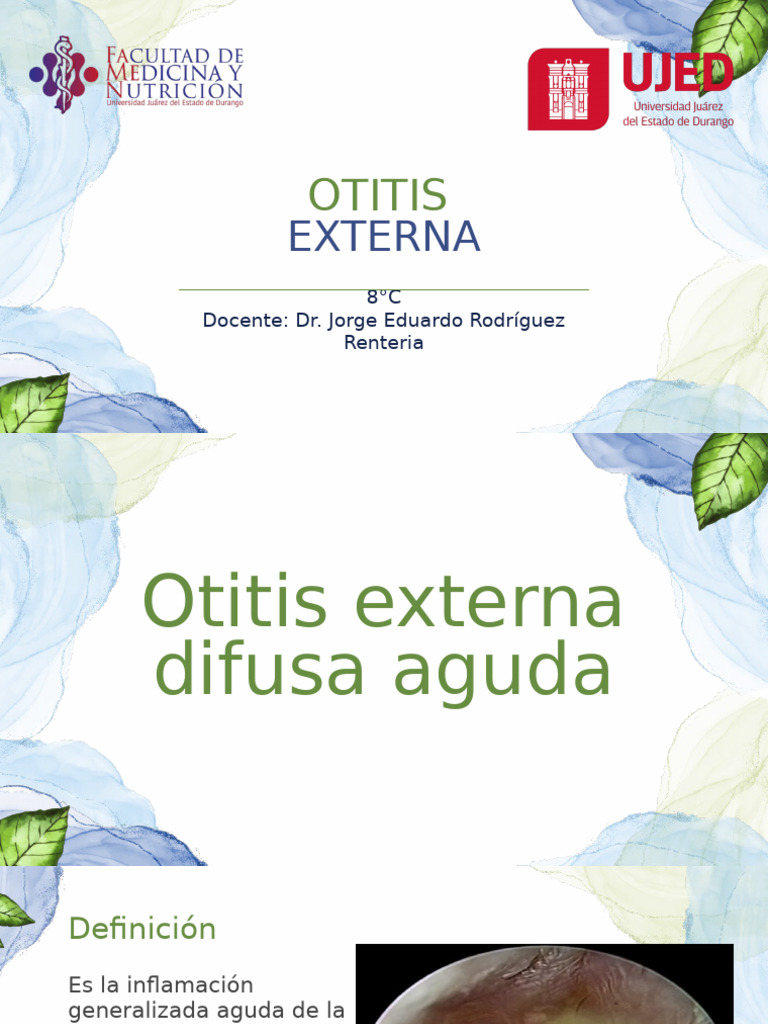 Otitis Externa | PDF | Enfermedades y trastornos | Especialidades Medicas