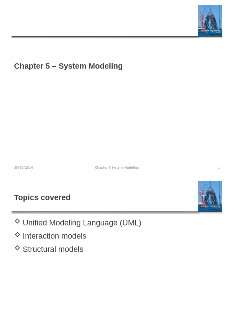 Ch5 System Modeling - Updated | PDF | Use Case | System