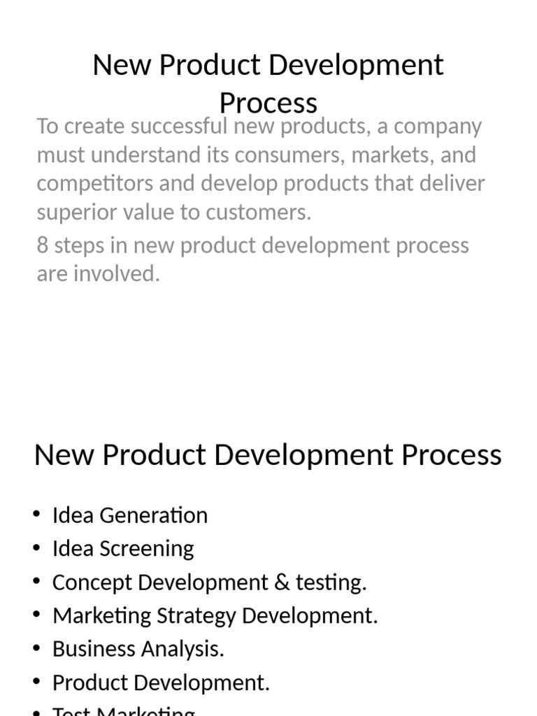 New Product Development Process | PDF | Marketing | New Product Development