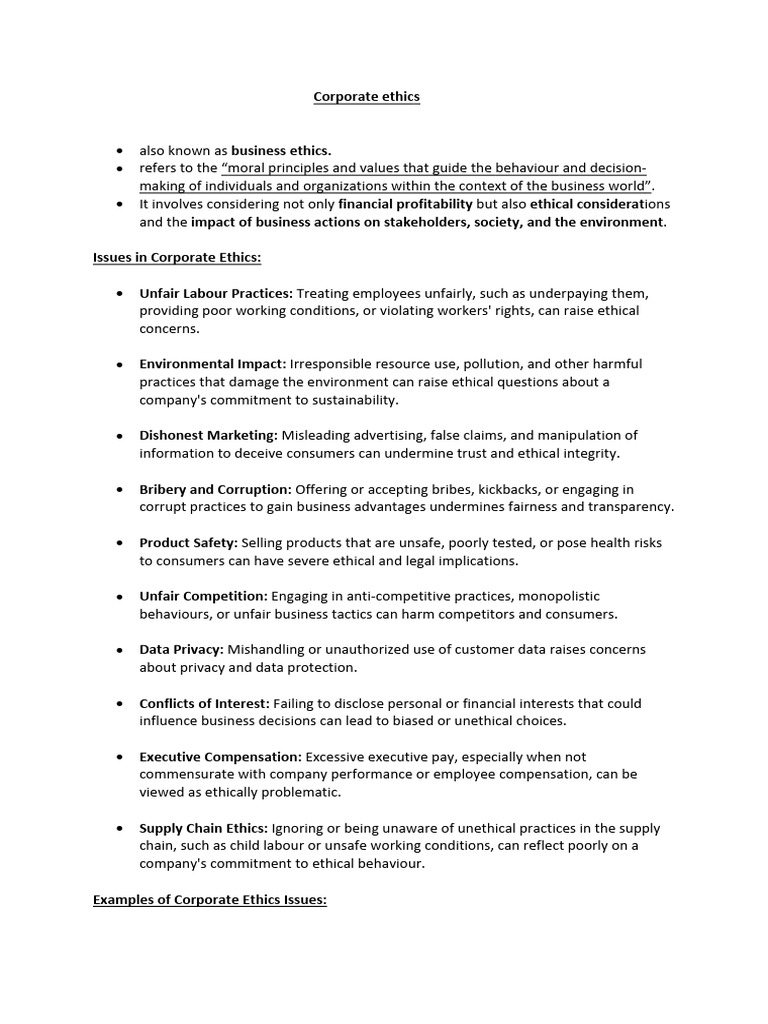 Classroom 9 Corporate Ethics | PDF | Business Ethics | Bribery