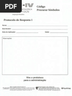 Protocolo de Registro Wisc IV | PDF